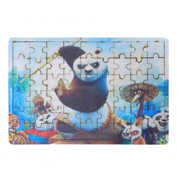 Wooden Panda Puzzle Set